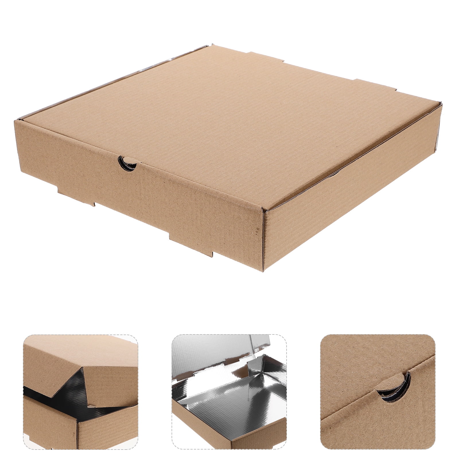 TAILTOSS 10Pcs Pizza Boxes of Cardboard for Food Packaging 9.43X9.43X1 ...