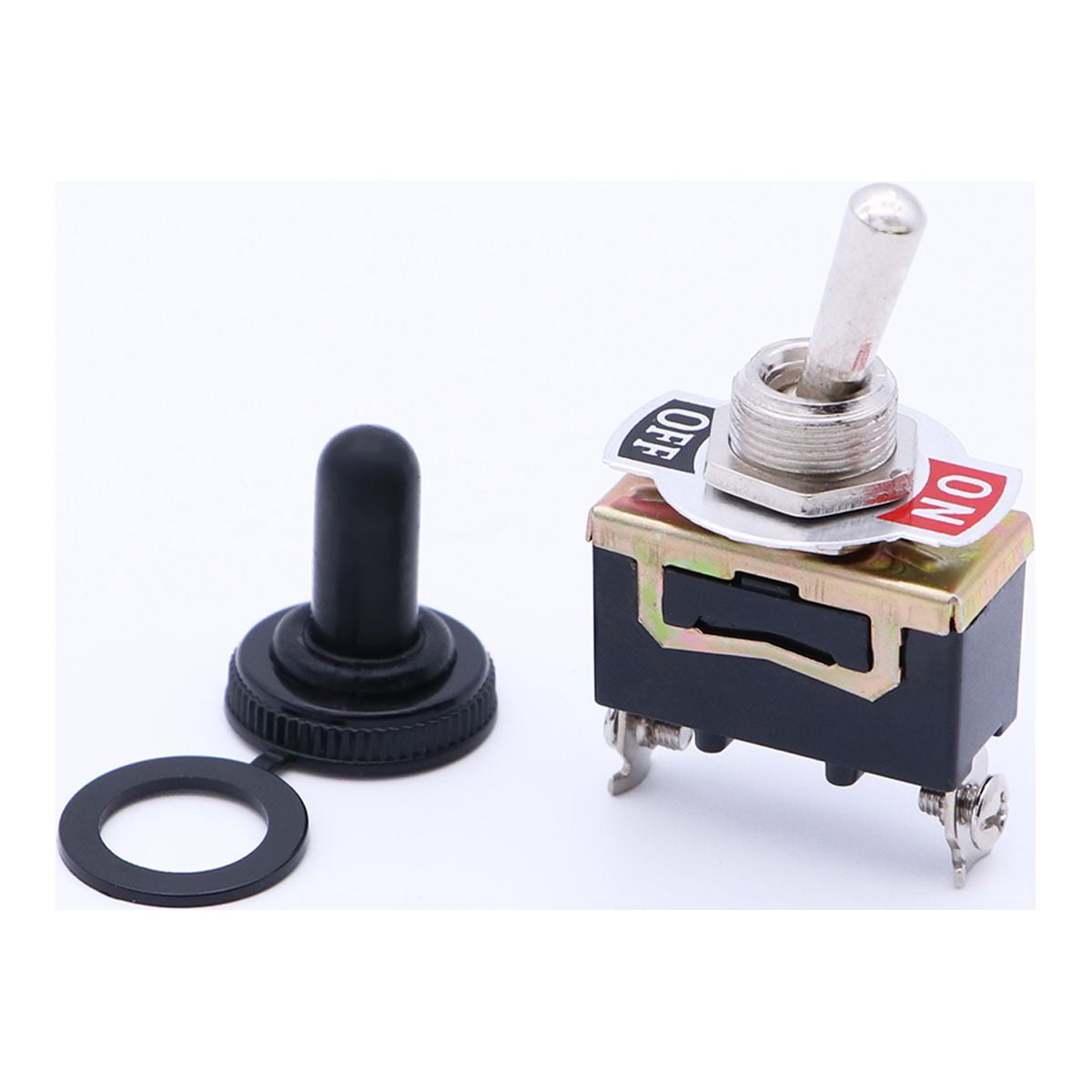 TAILTOSS 10Pcs Toggle Switch Metal Rectangular for Equipment Industrial ...