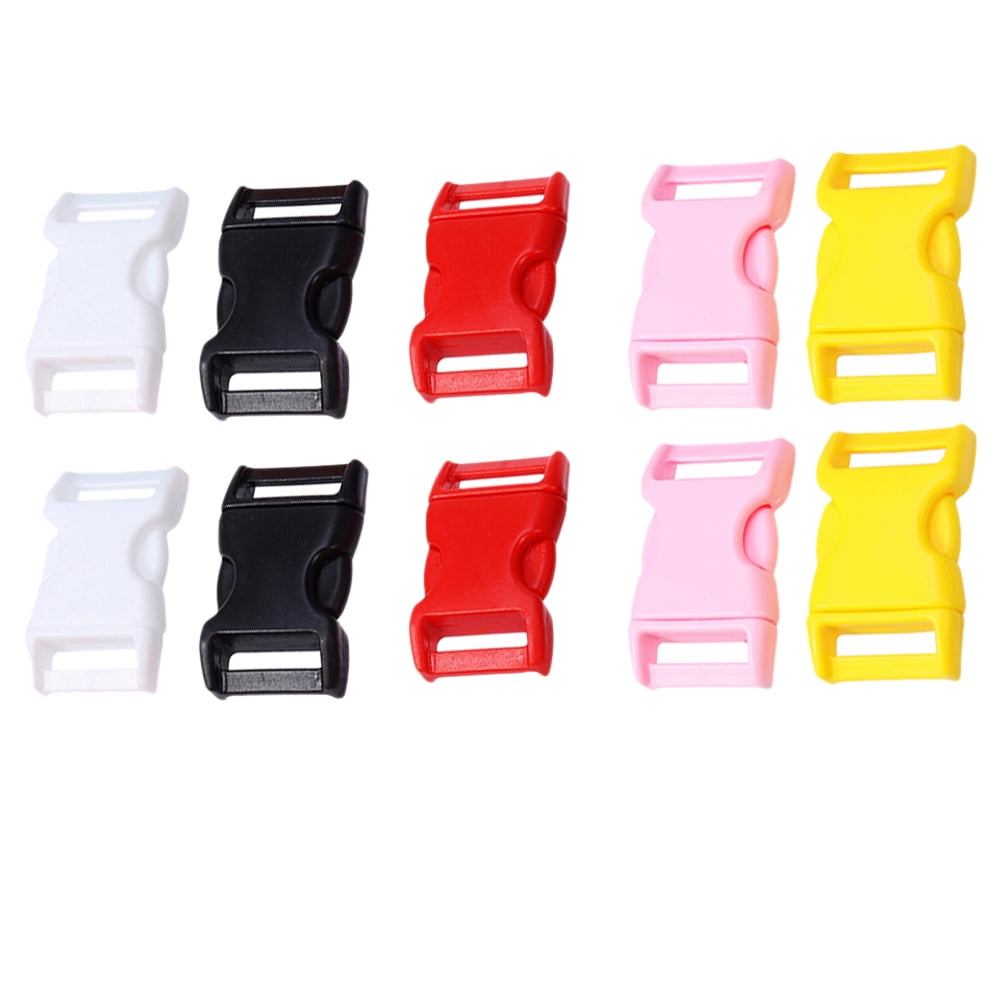 TAILTOSS 10Pcs Webbing Belt Buckle for Crafting Activities in White Red ...