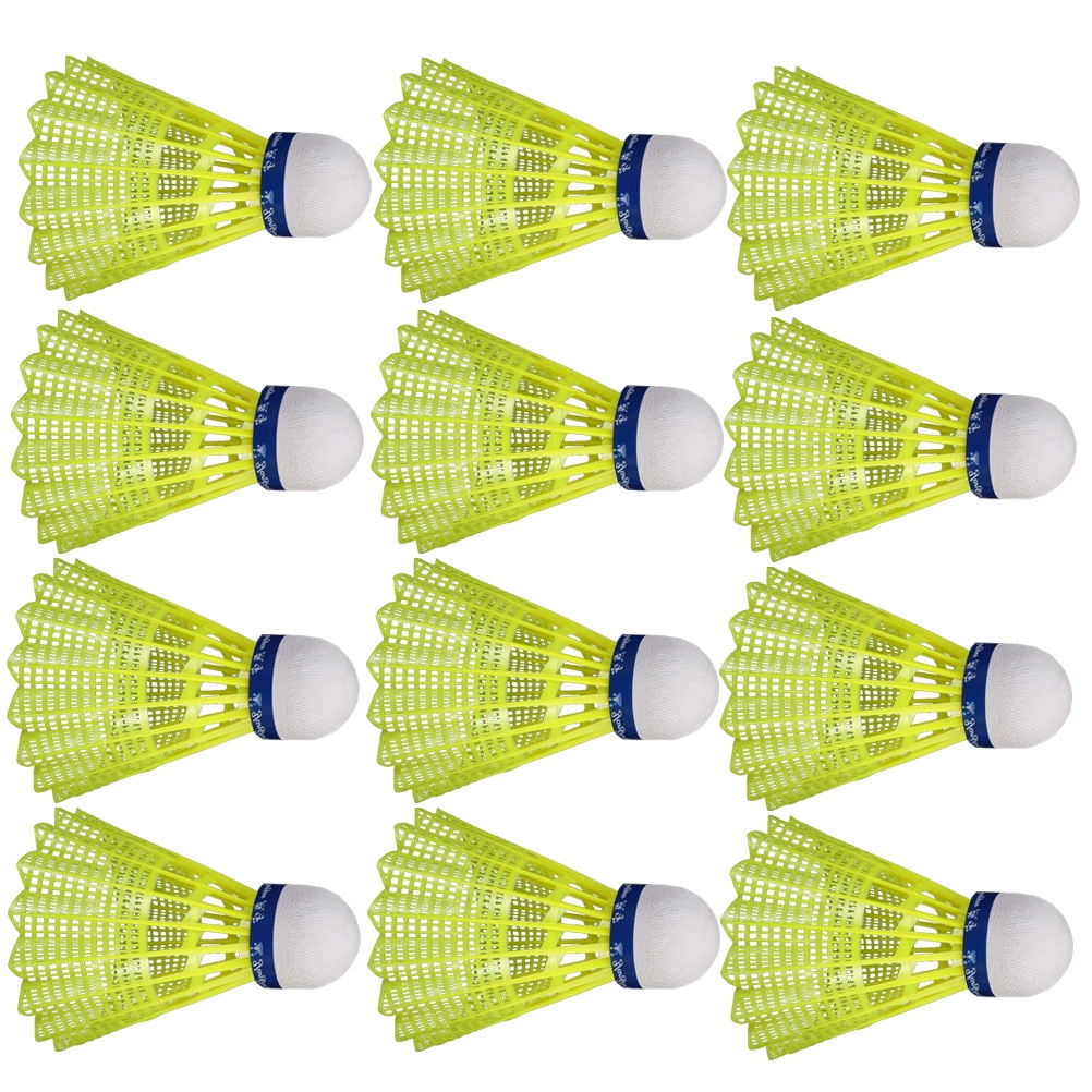 TAILTOSS 12Pcs Shuttlecocks Badminton Outdoor with Rounded Cork Tip for ...
