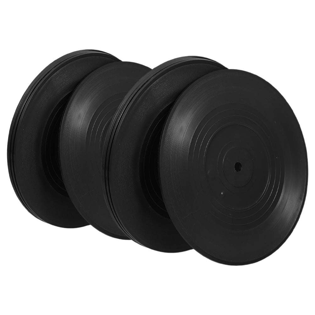 TAILTOSS 12Pcs Vinyl Records Wall Decor Black Plastic Retro for ...