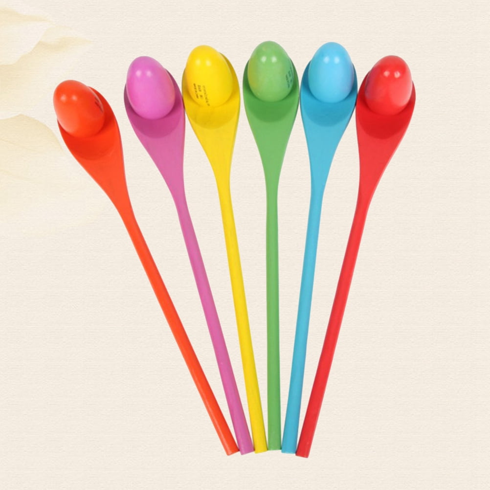 TAILTOSS 12pcs Egg Relay Race Game With Spoons Fun Balance Game For ...