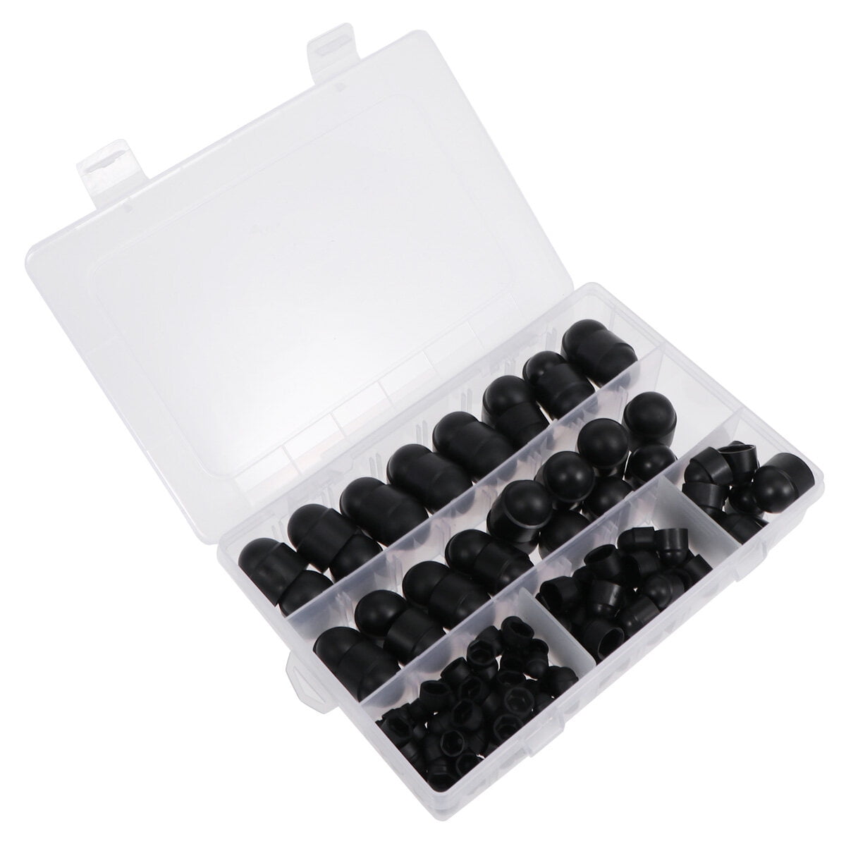TAILTOSS 145Pcs Black Plastic Nut Caps Covers for Bolts and Nuts ...