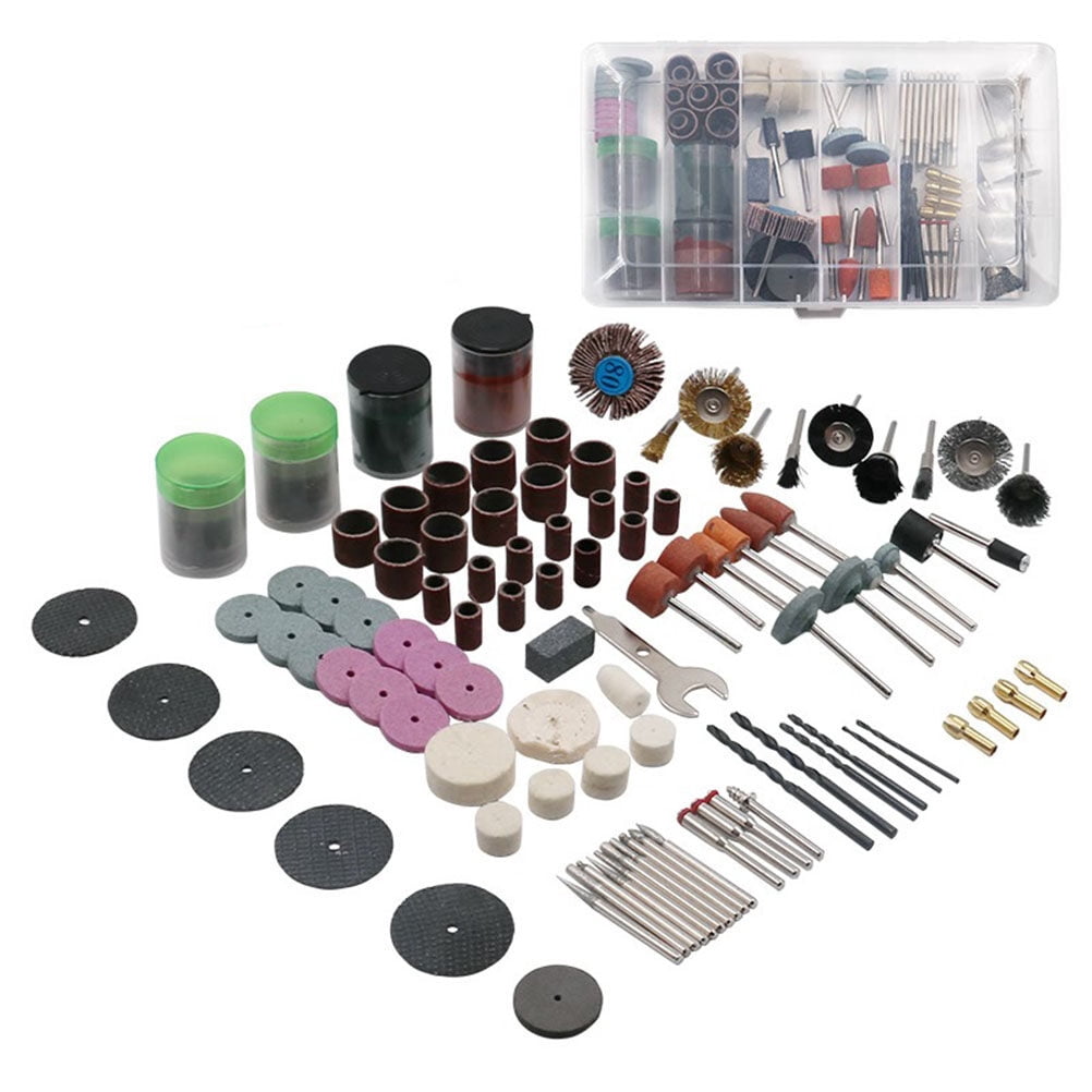 TAILTOSS 161-Pcs Rotary Tool Kit Assorted Color Cutting Sanding ...