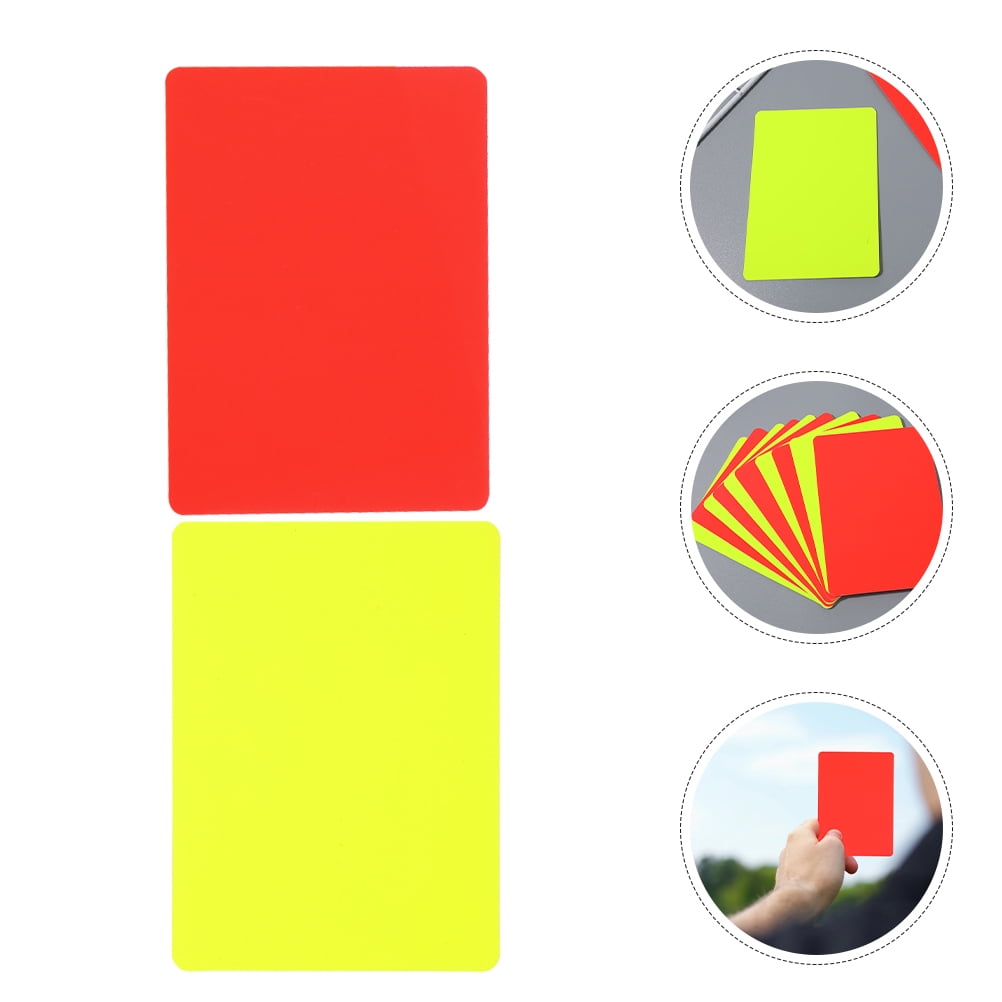 TAILTOSS 16Pcs Professional Standard Soccer Referee Cards Red and ...