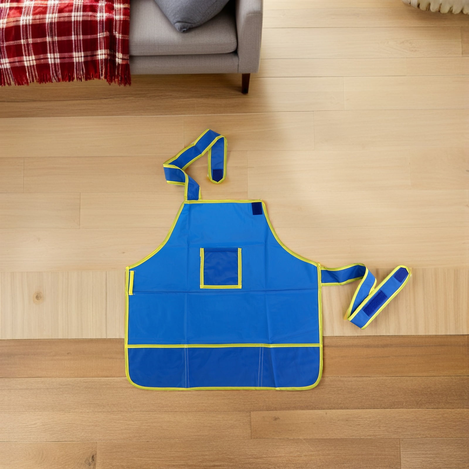 TAILTOSS 1Pack Blue Square Art Craft Apron Smock for Kids 3-12 Years ...