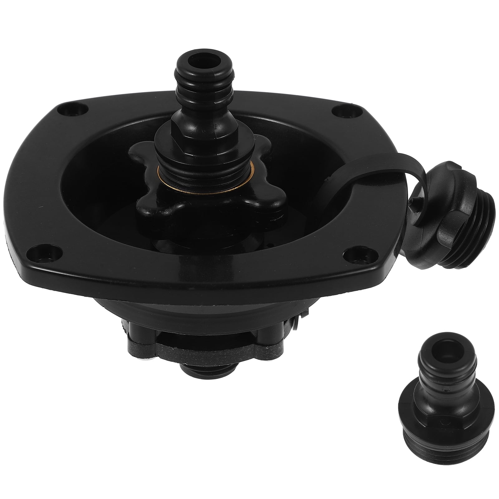 TAILTOSS 1Pack Camper Water Fill Inlet Black with Check Valve 4.52x4 ...