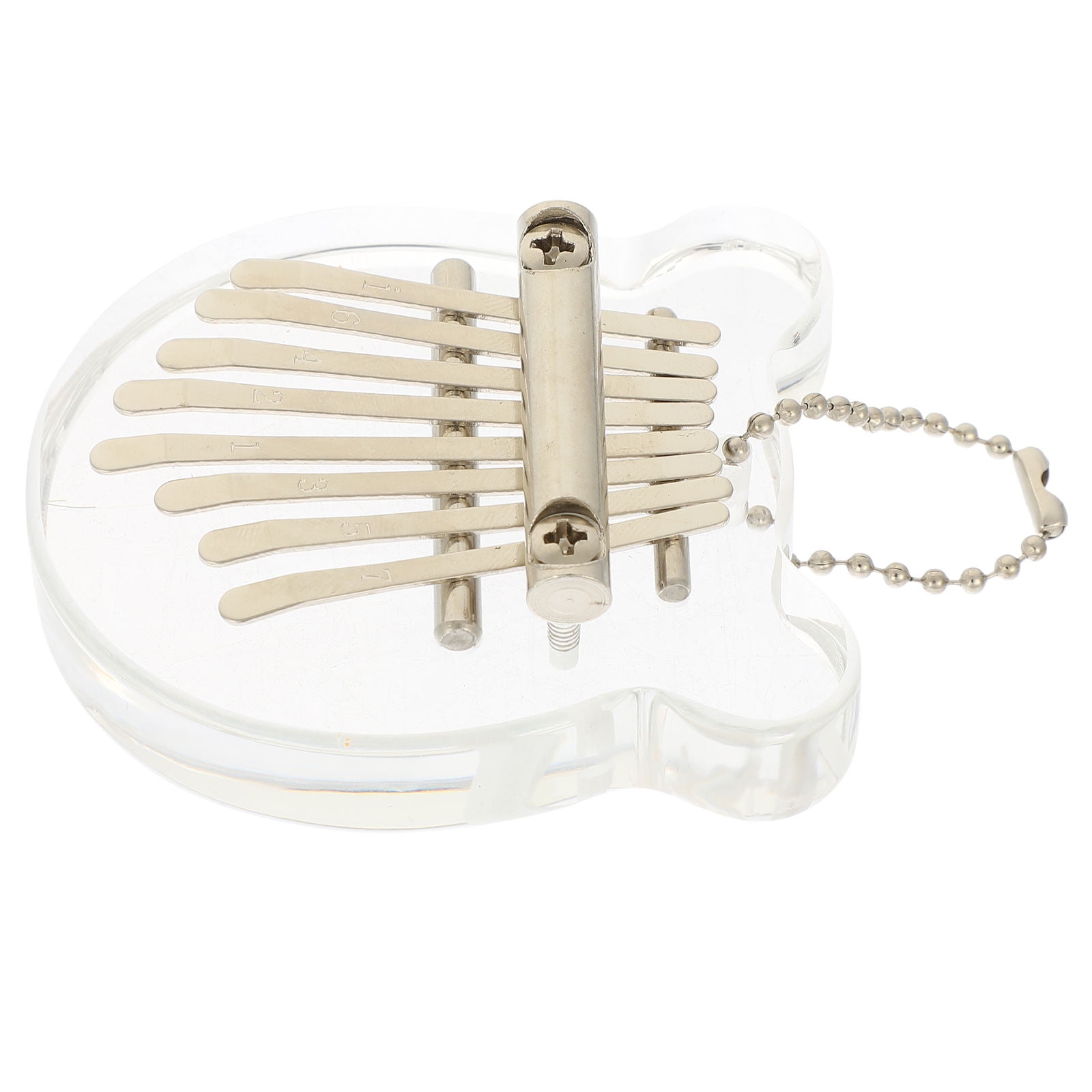 TAILTOSS 1Pack Clear Kalimba Thumb Piano Beginner Instrument With Curve ...