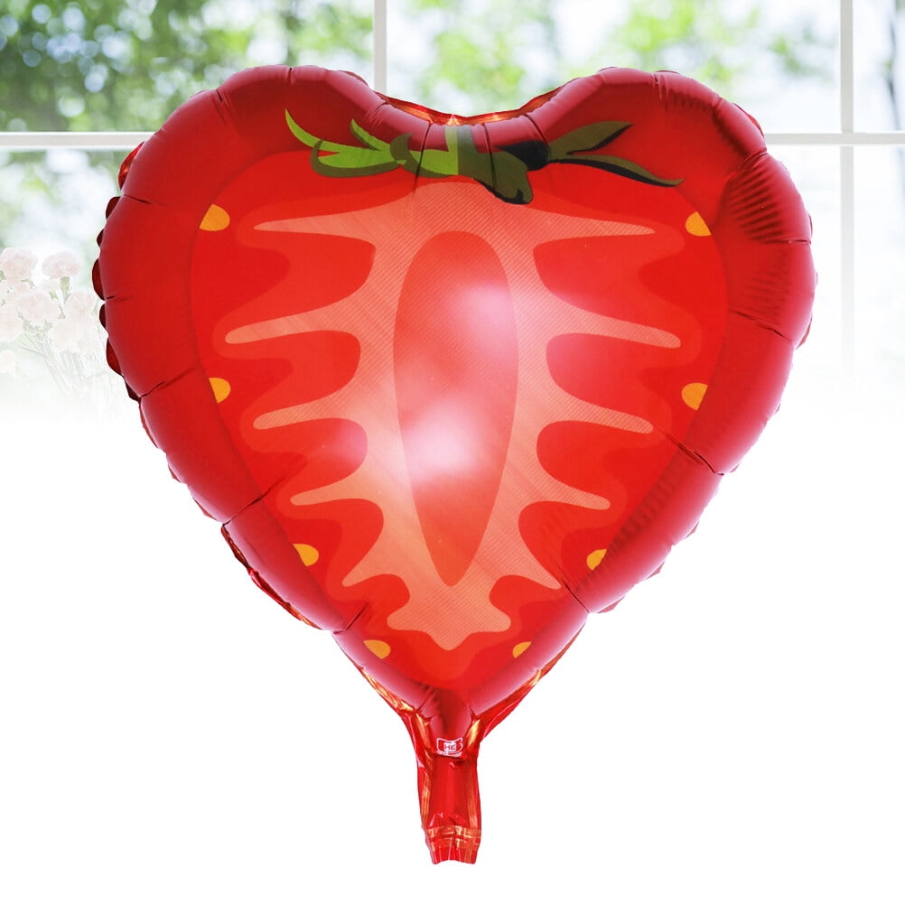 TAILTOSS 1Pack Fruit Aluminum Foil Balloon with Self-sealing Valve for ...