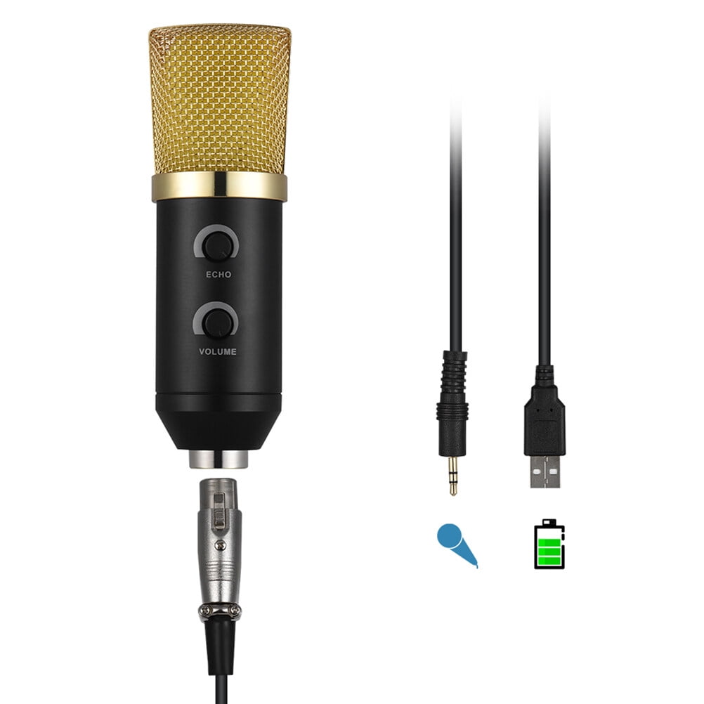 TAILTOSS 1Pack Golden Condenser Microphone for Broadcasting Microphone ...