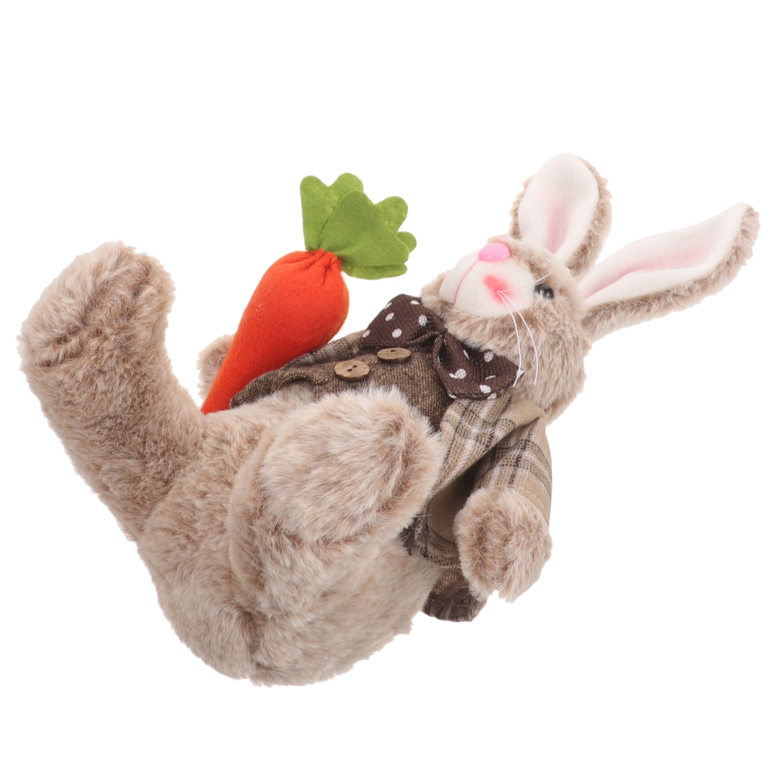 TAILTOSS 1Pack Khaki Easter Bunny Doll Stuffed Cartoon Toys Mini Rabbit ...