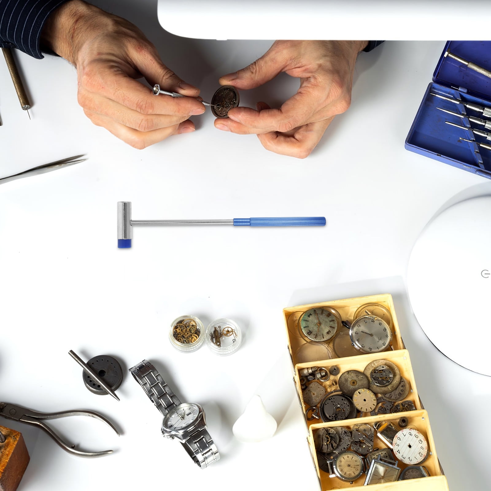 TAILTOSS 1Pack Mallet Hammer Small Hammers for Jewelry Making DIY ...