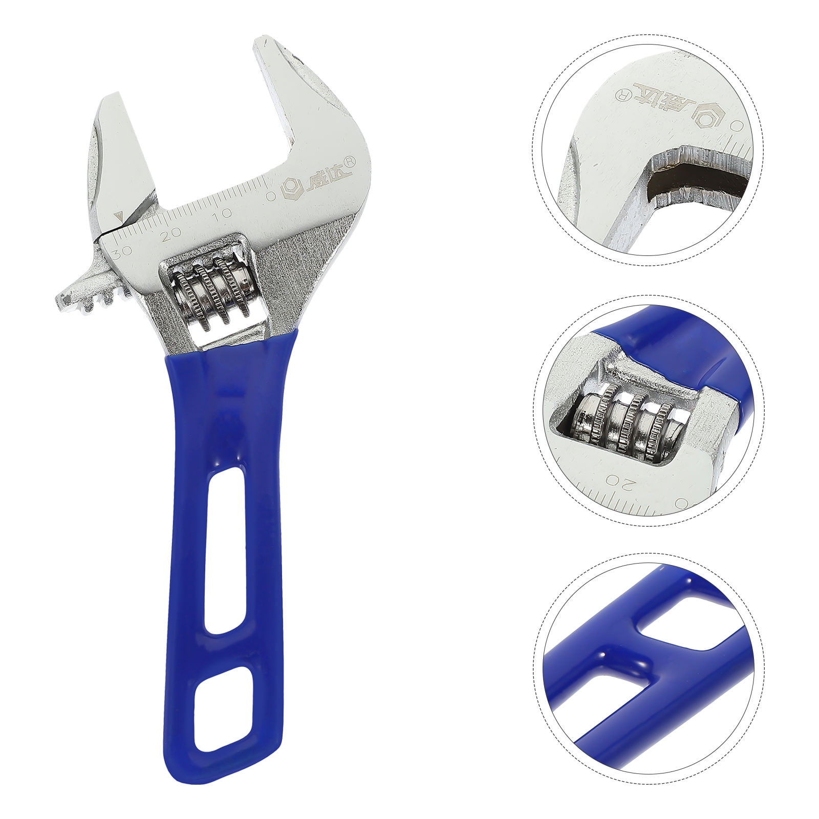 TAILTOSS 1Pack Metal Hand Wrench Adjustable Hand Wrench Short Handle ...