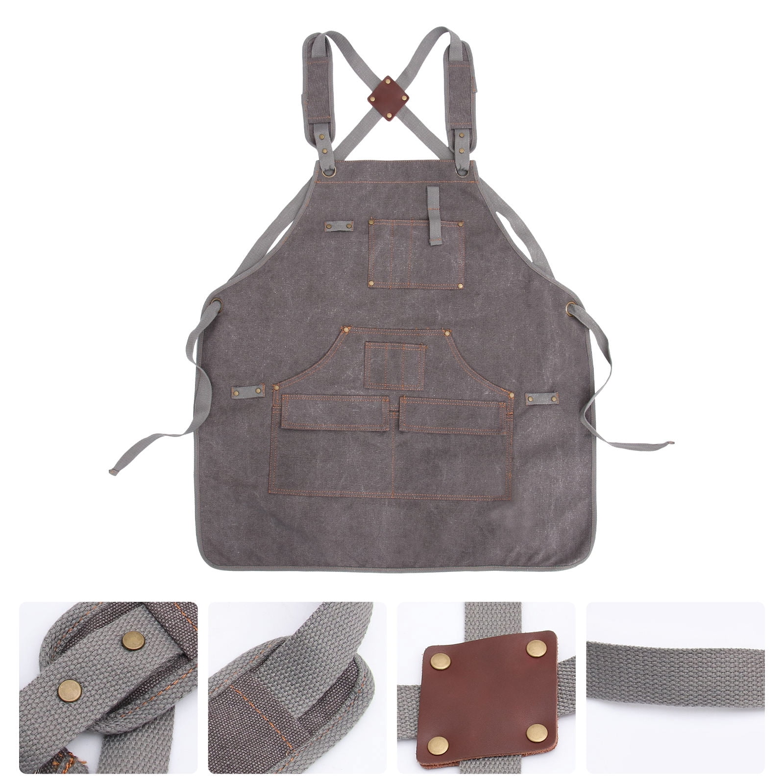 TAILTOSS 1Pack Multi-functional Dark Grey Apron for Carpenters in Wood ...