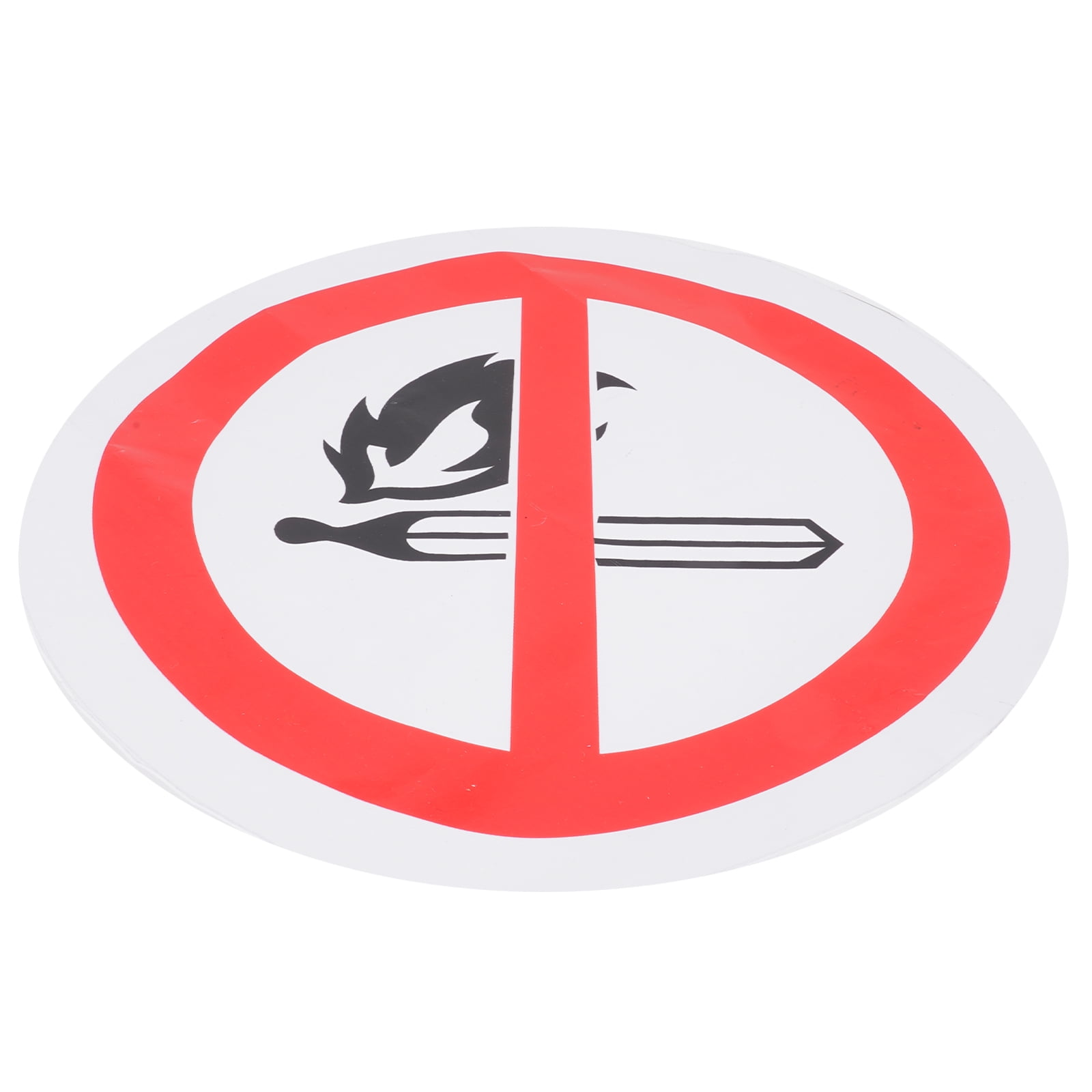 TAILTOSS 1Pack Red Round Safety Warning Sign for and Warehouses 20x20cm ...