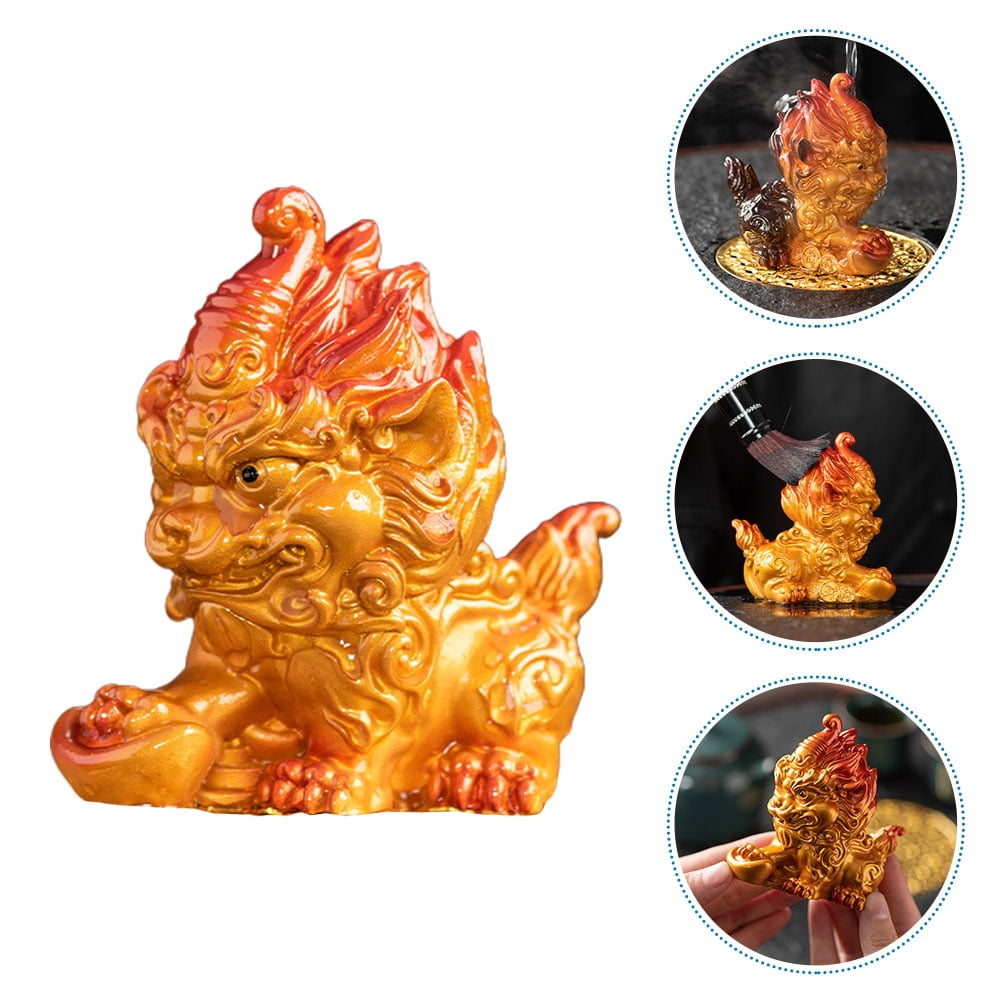 TAILTOSS 1Pack Table Figurines Resin Kylin Statue Compact Size For Tea ...