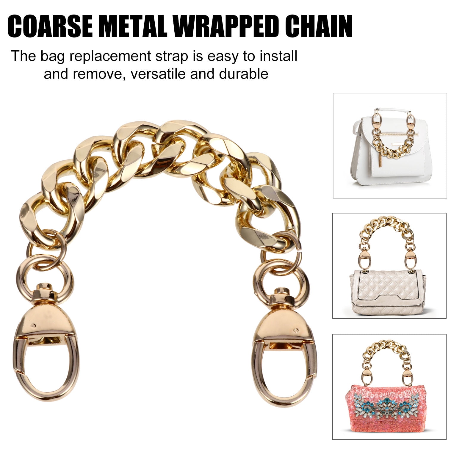 TAILTOSS 1Pc Bag Diy Chain for Outfit Upgrade Metal Bag Chain for Women ...