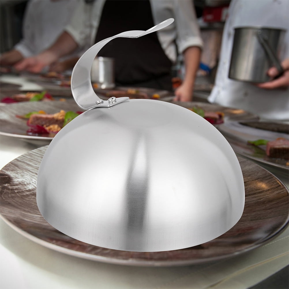 TAILTOSS 1Pcs 11x10.2x4.7in Square Stainless Steel Food Cover Dome Lid ...