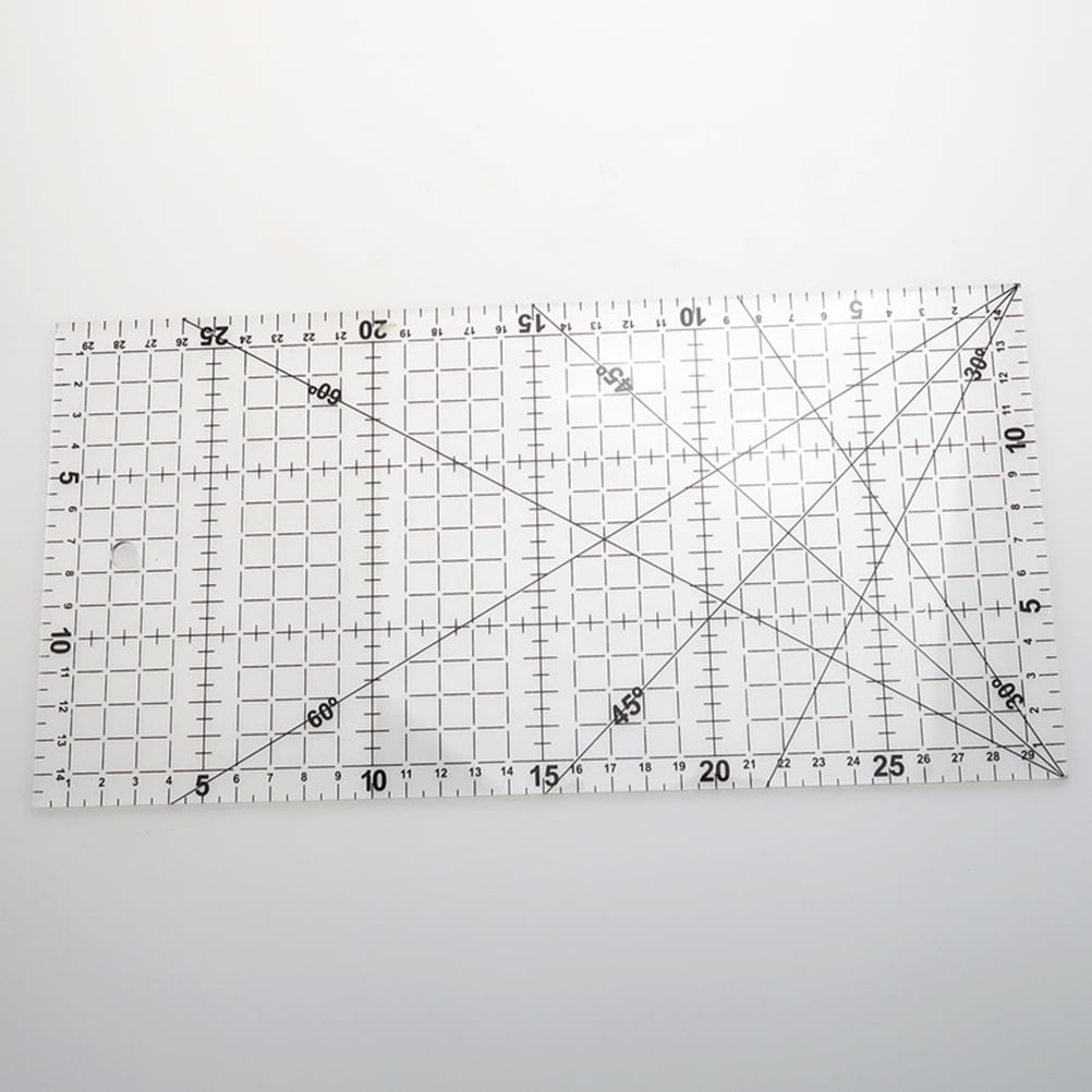 TAILTOSS 1Pcs Acrylic Square Ruler for Cutting Fabric Strips and ...