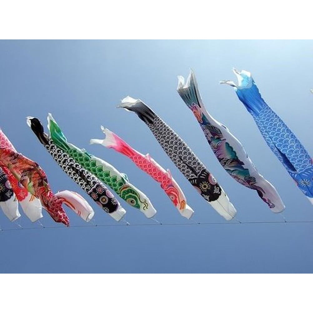 TAILTOSS 1Pcs Fish Shape Japanese Carp Flag Koinobori for Children ...