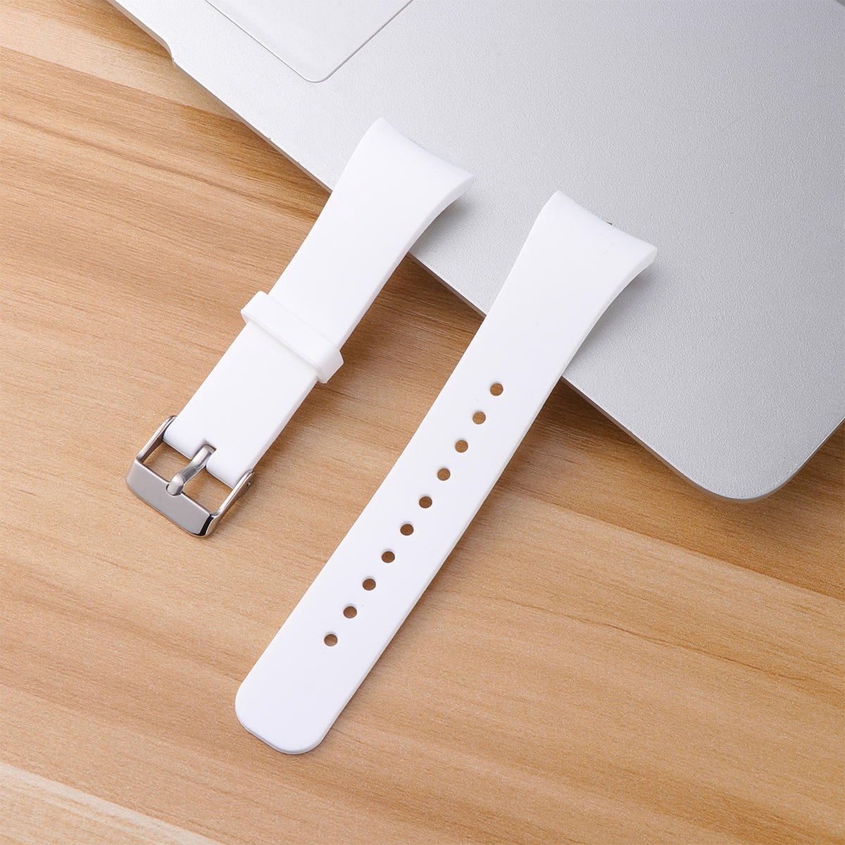 TAILTOSS 1Pcs Fit2 Watch Replacement Strap White Silicone For Men And ...