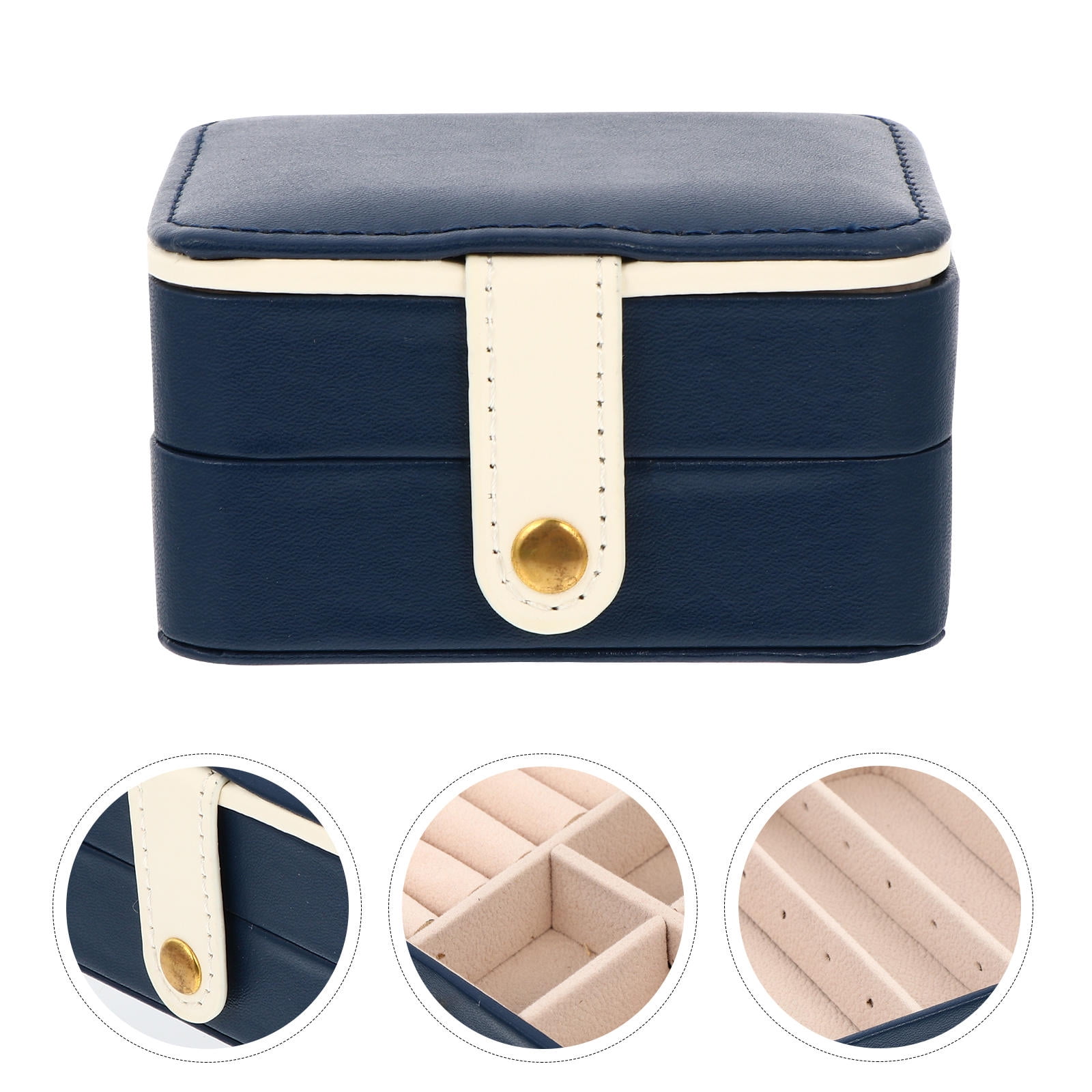 TAILTOSS 1Pcs Girls Jewellery Box with Plastic Compartments and Blue ...