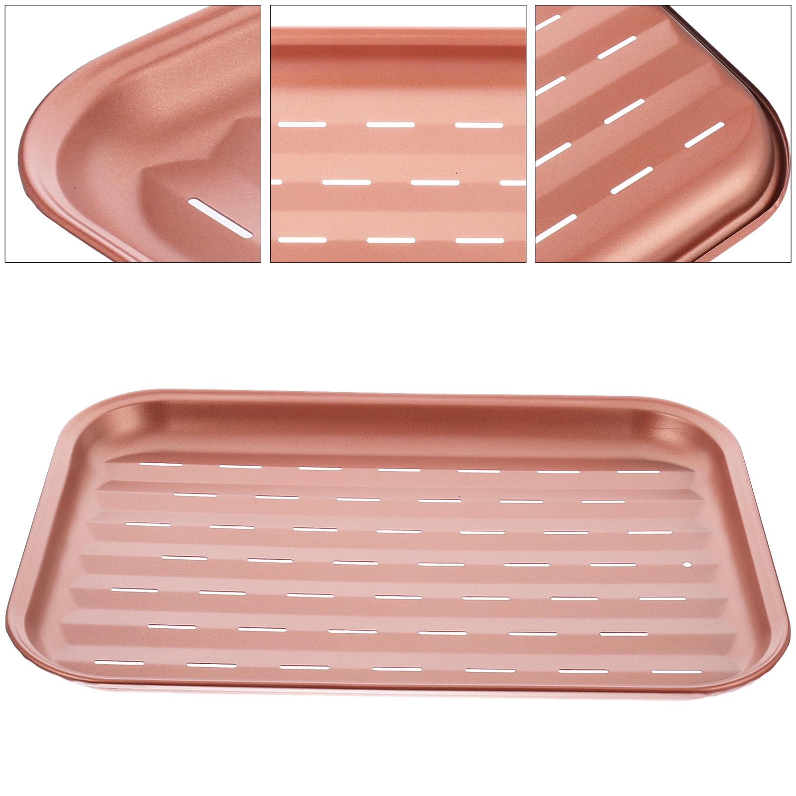 TAILTOSS 1Pcs Golden Carbon Steel Bbq Tray Barbecue Plate for Holidays ...