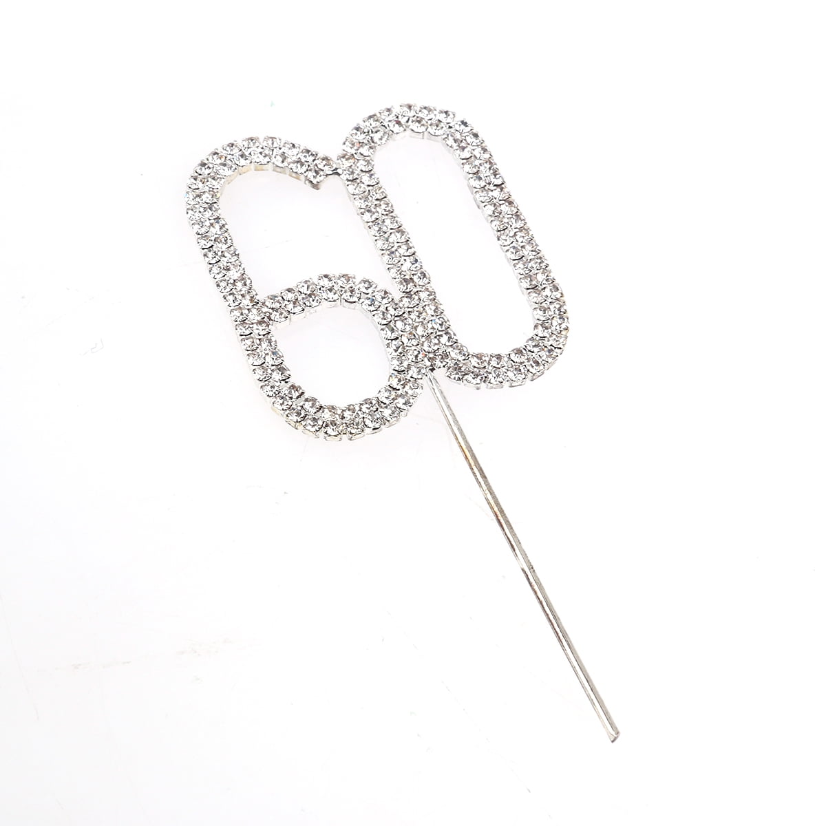 TAILTOSS 1Pcs Number 60 Rhinestone Cake Topper for 60th Birthday and ...