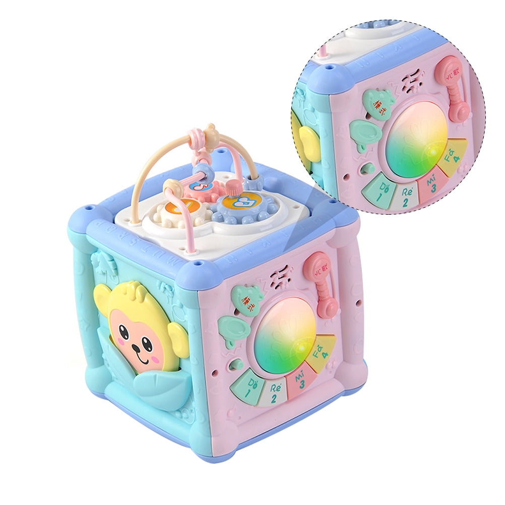 TAILTOSS 1Pcs Rhythm Toys Six-Sided Music Hand Drum Multicolored for ...