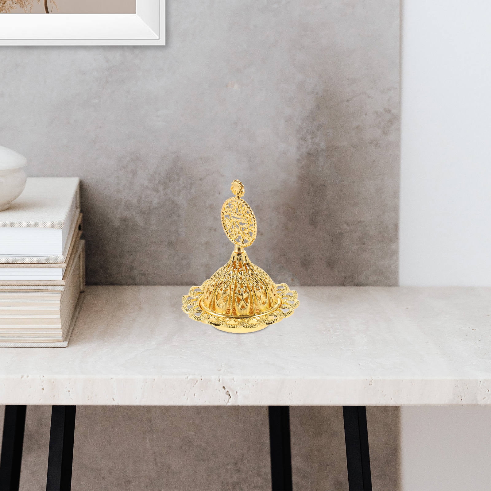 TAILTOSS 1Pcs Tower Shape Golden Metal Essential Oil Diffuser For Home ...