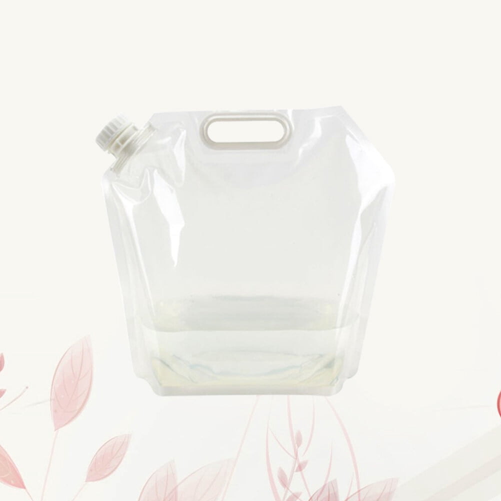 TAILTOSS 1Pcs Transparent Pe Folding Water Container Adjustable Flow ...