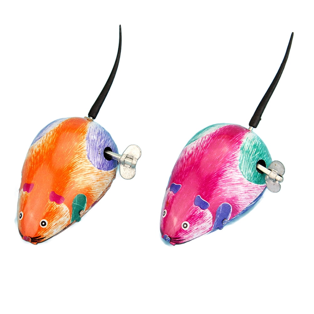 TAILTOSS 1Pcs Vintage Wind Up Toy Iron Mouse Shape Encourages Crawling ...