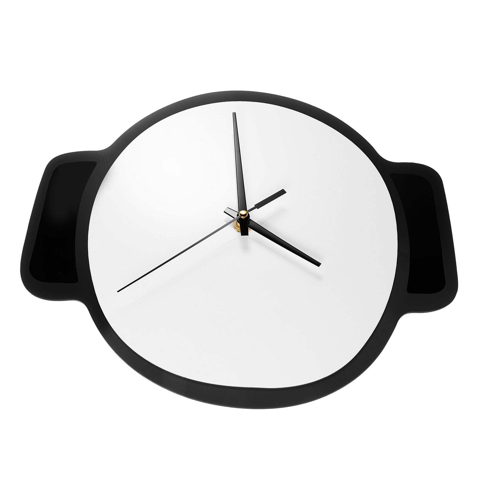 TAILTOSS 1Pcs Wall Clock Cartoon Shaped Hanging Clock Black White ...
