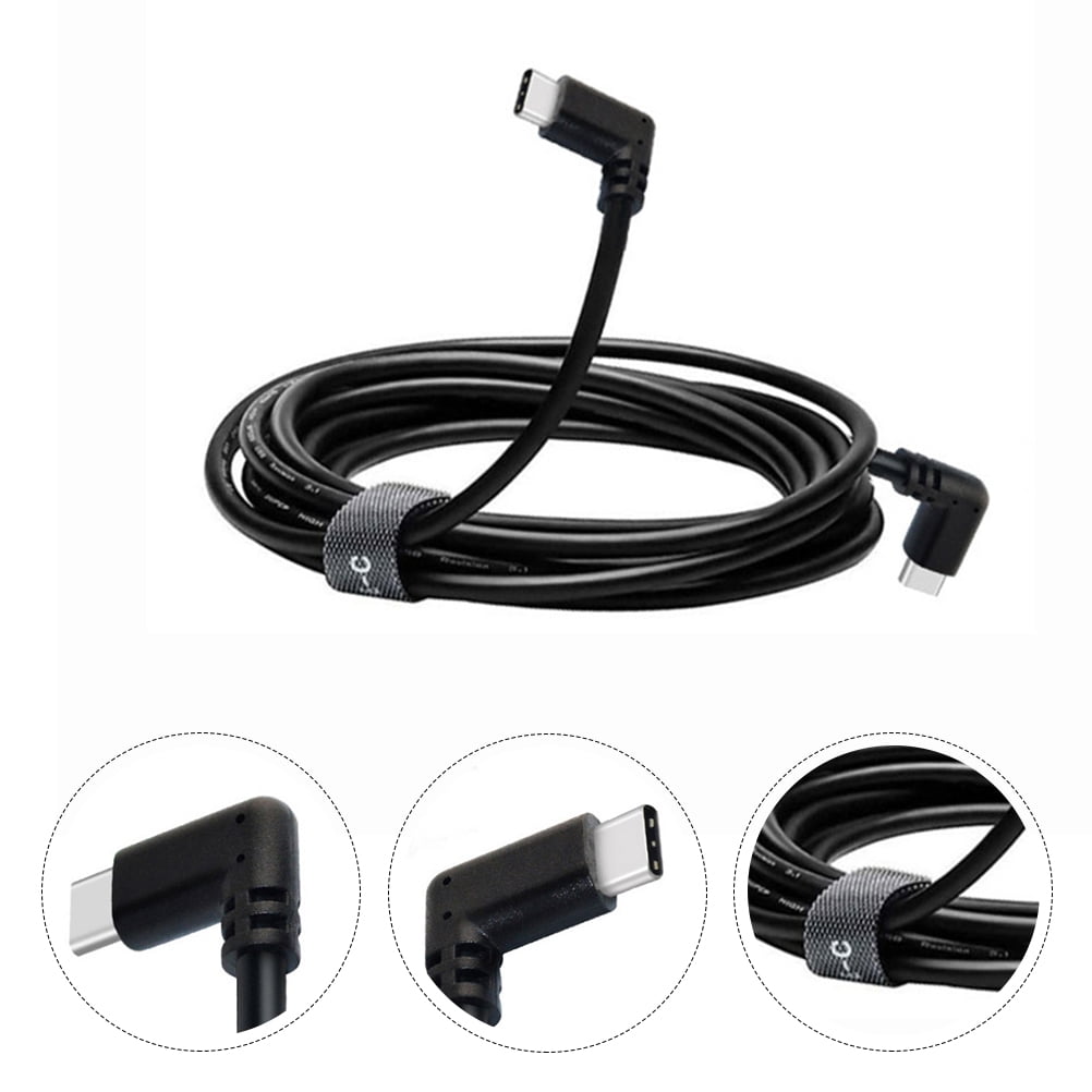 TAILTOSS 1Set 90 Degree Elbow Design USB C Video Cable for VR Headset ...