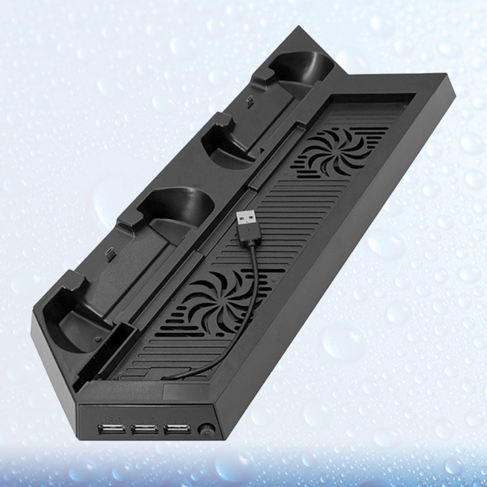 TAILTOSS 1Set Black Cooling Base Stand Cooling Fan Station For Console ...