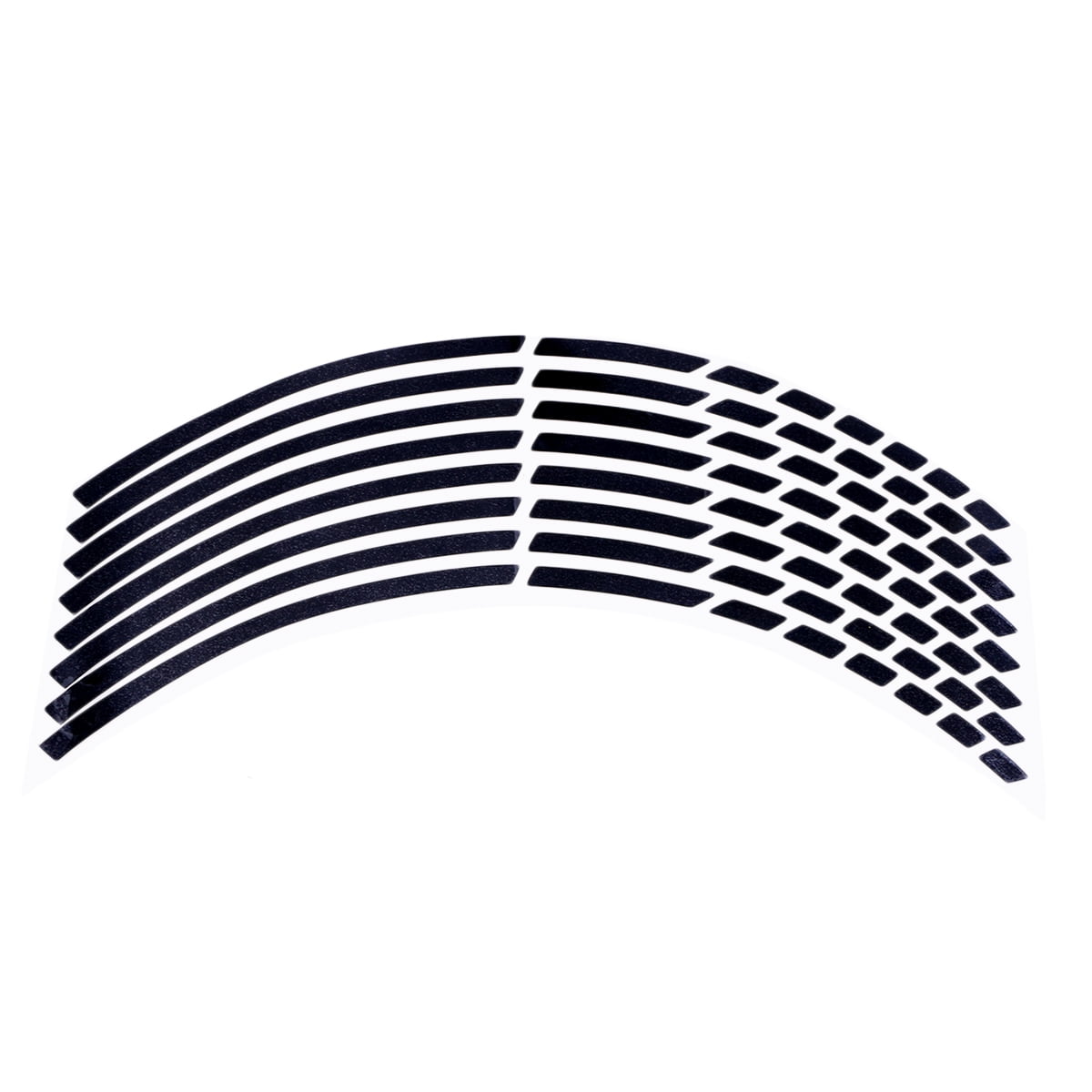 TAILTOSS 1Set Black PVC Waterproof Strong Adhesion Wheel Rim Decal for ...