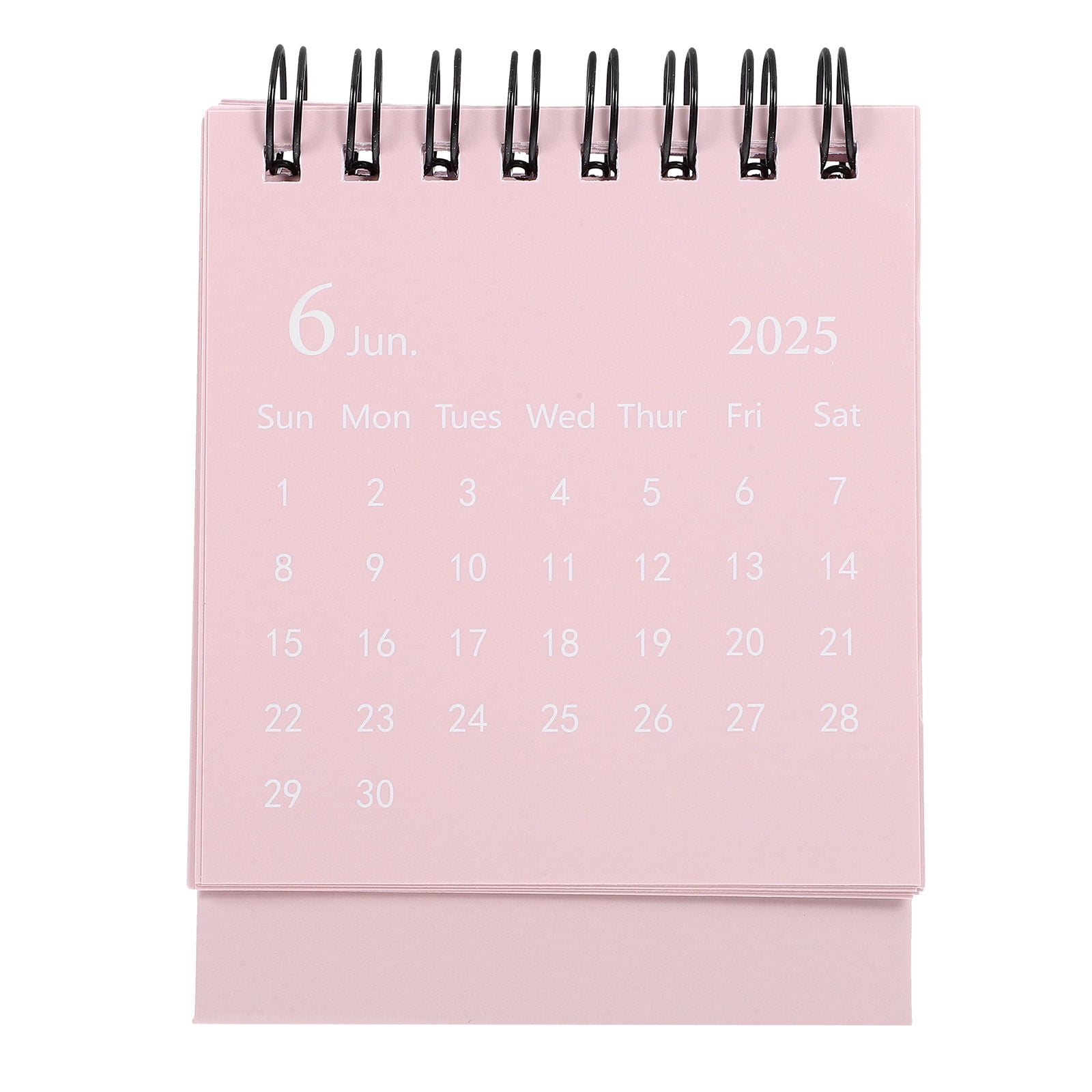TAILTOSS 1Set Calendar with Stand Pink Rectangular Shape Mini Size for ...