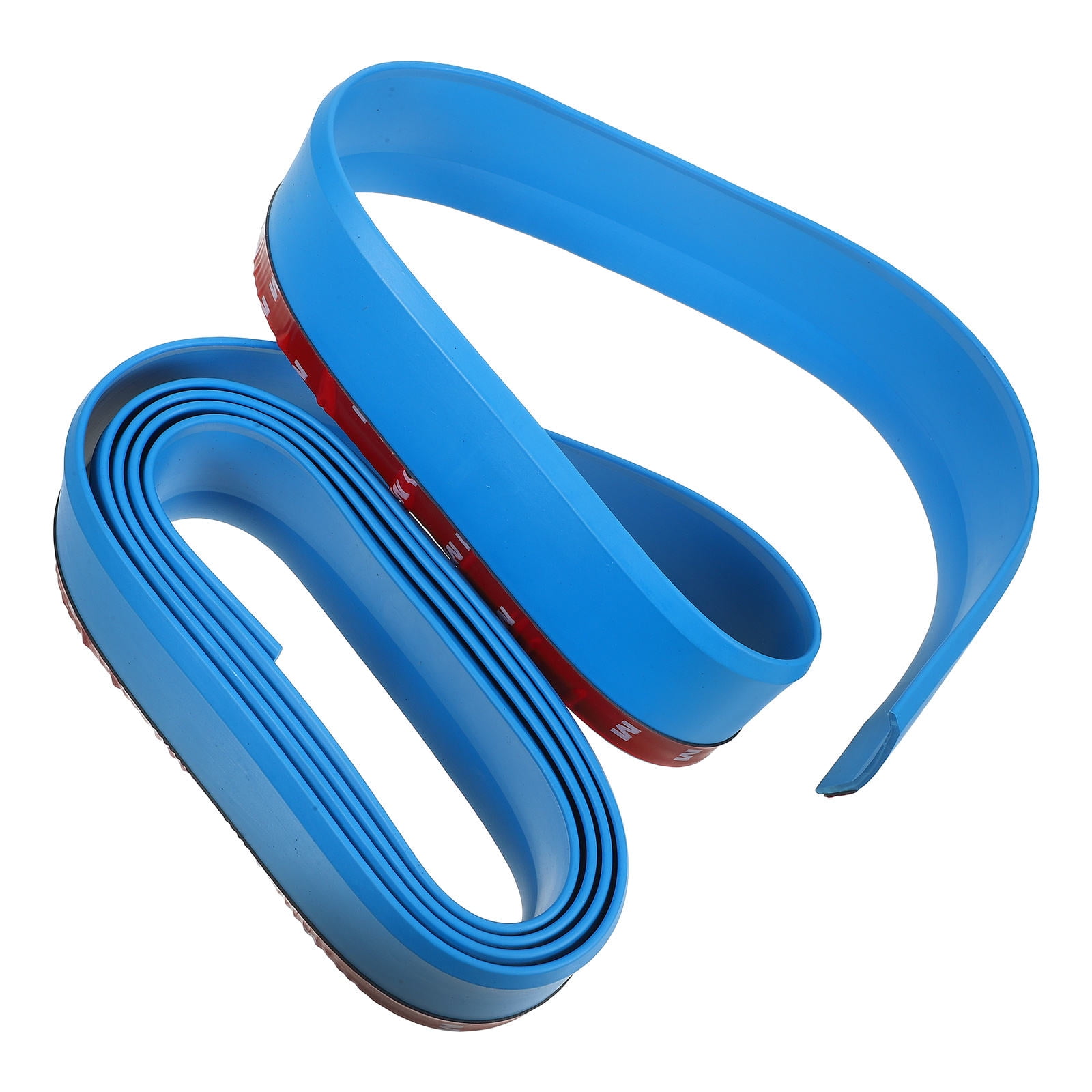 TAILTOSS 1Set Car Front Bumper Guard Strip in Blue Rubber and Carbon ...