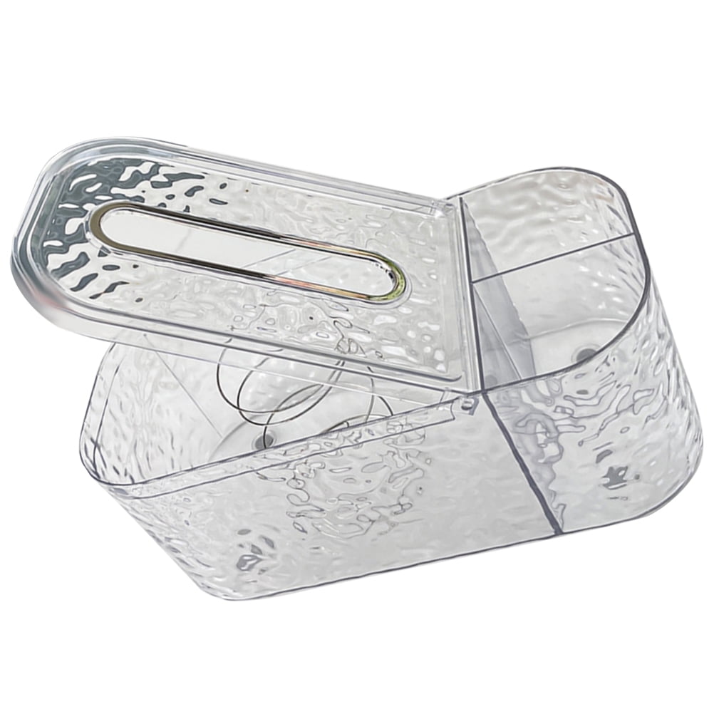 TAILTOSS 1Set Delicate Tissue Container Transparent Plastic Rectangular ...