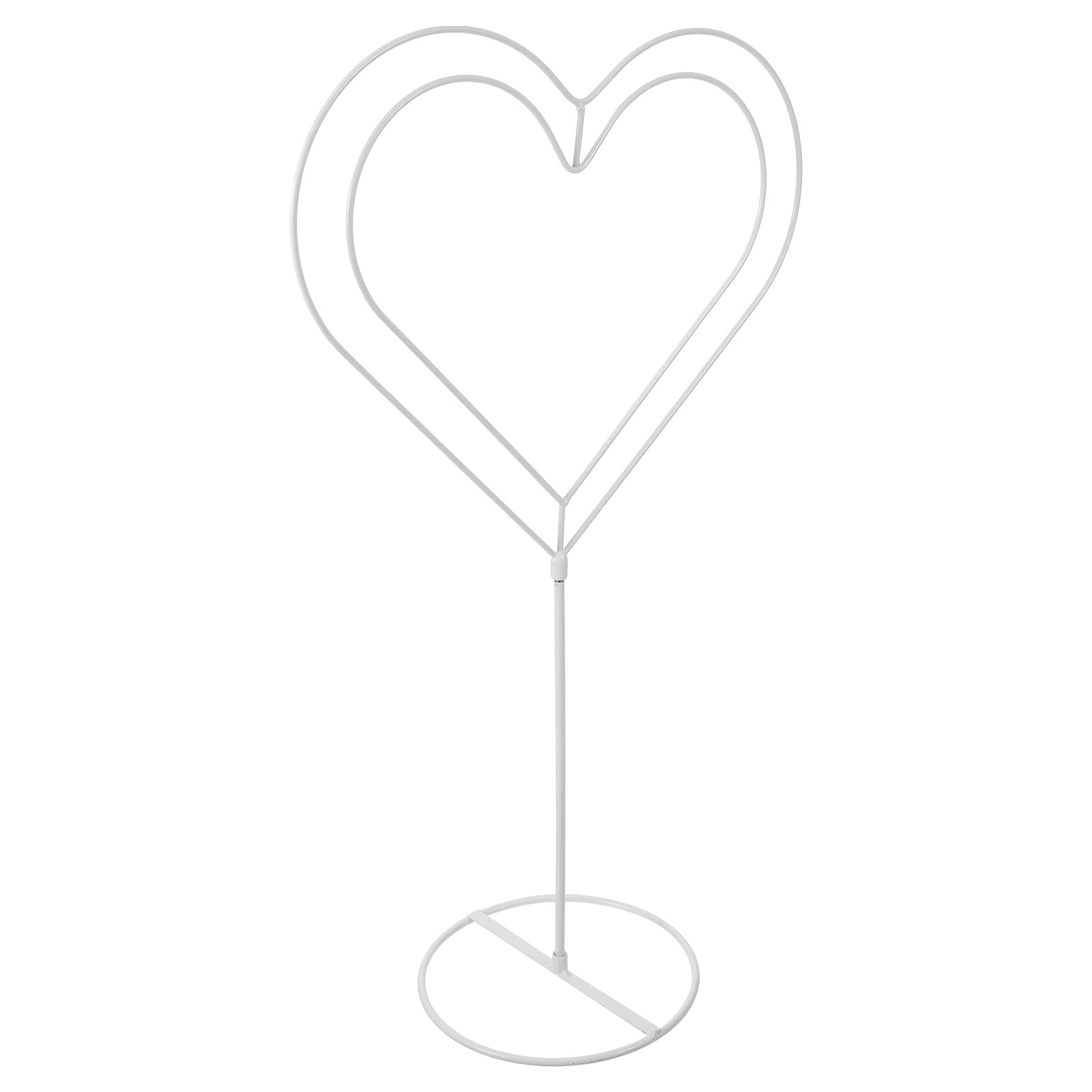 TAILTOSS 1Set Display Stand Heart Shaped Wreath Forms Metal Rack For ...