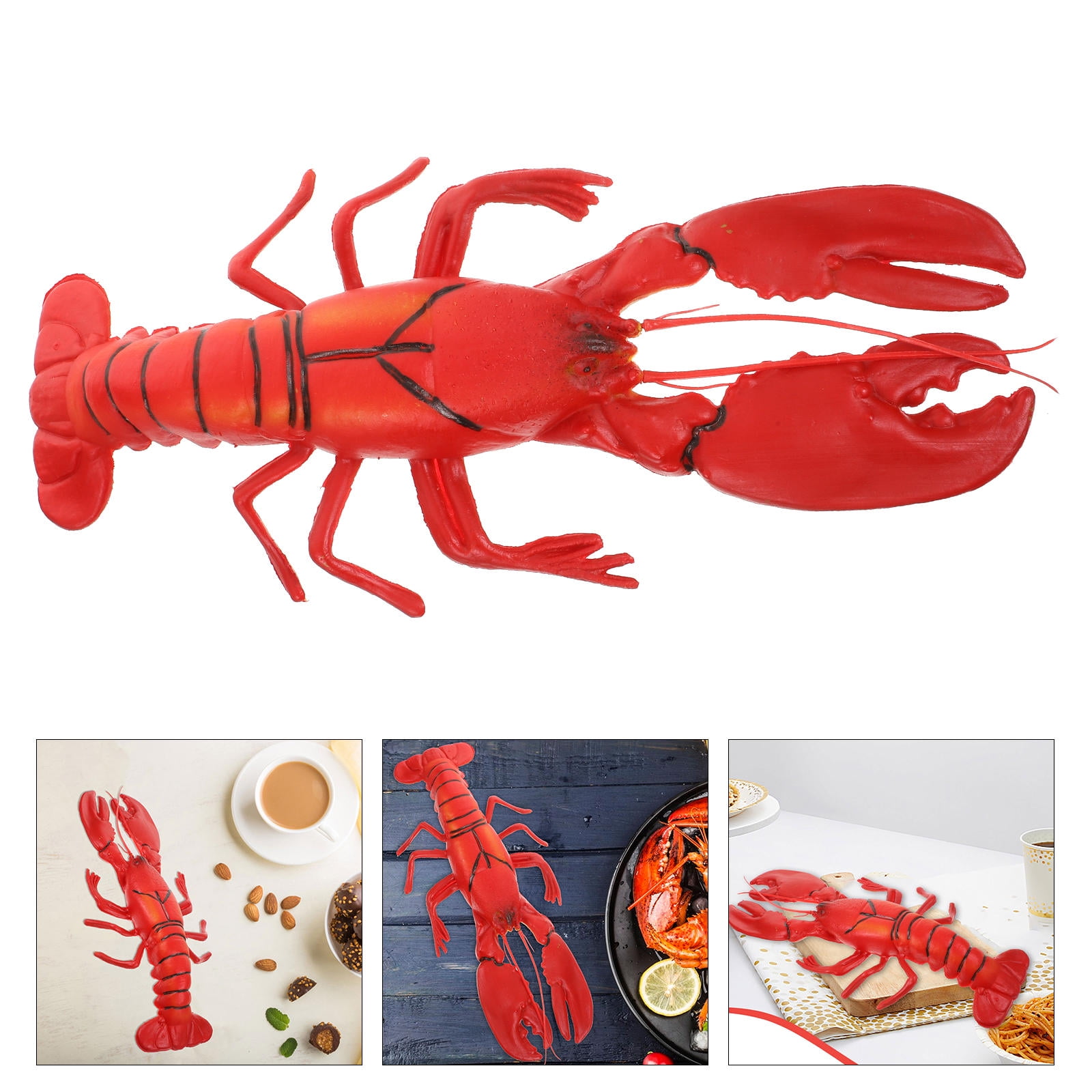 TAILTOSS 1Set Lobster Toys for Children above 3 Pretend Play Toy Red ...