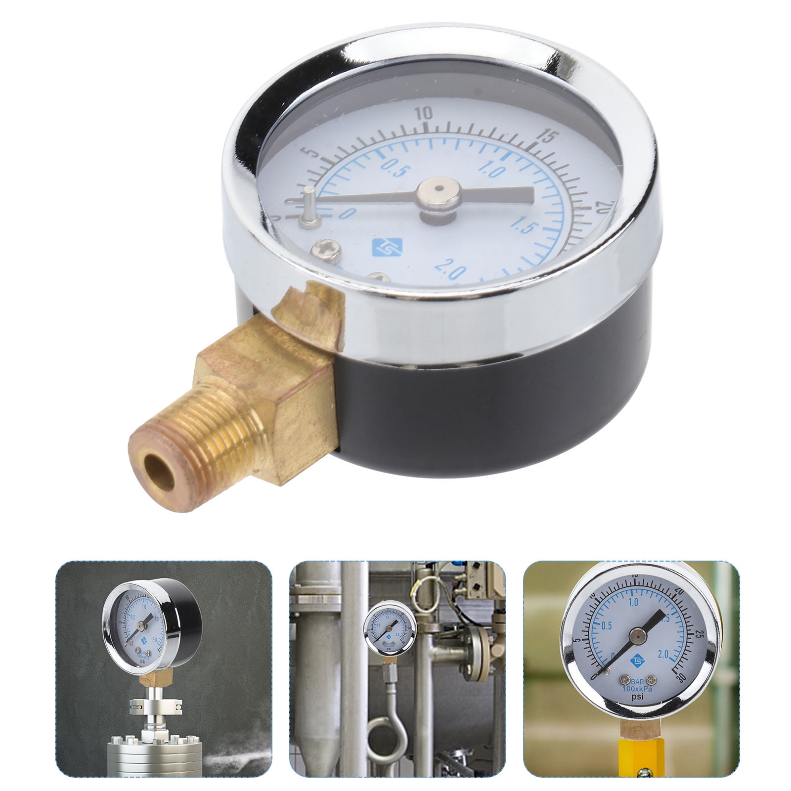 TAILTOSS 1Set Mechanical Pressure Gauge For Water System Round Shape ...