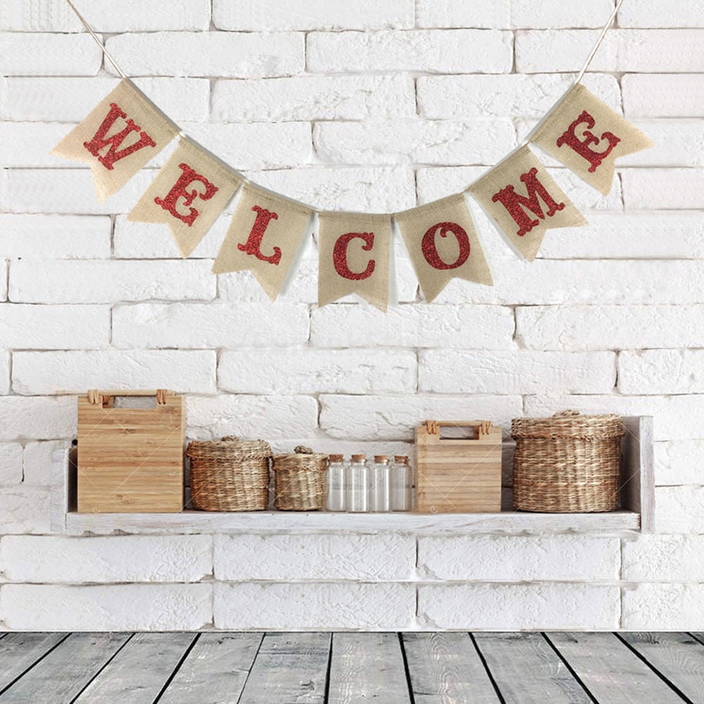 TAILTOSS 1Set Multi-Colored Linen Swallowtail Banner Party Decoration ...