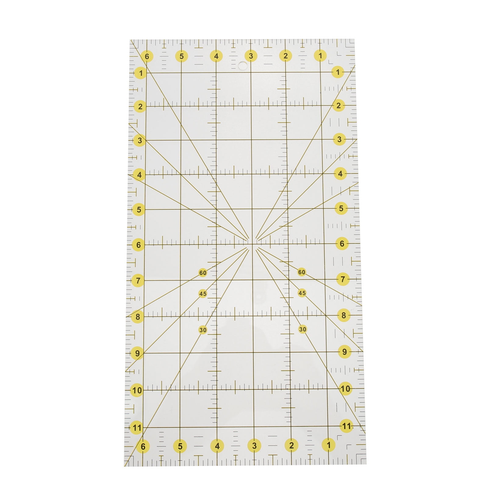TAILTOSS 1Set Quilting Cutting Ruler Transparent Acrylic Sewing Rulers ...