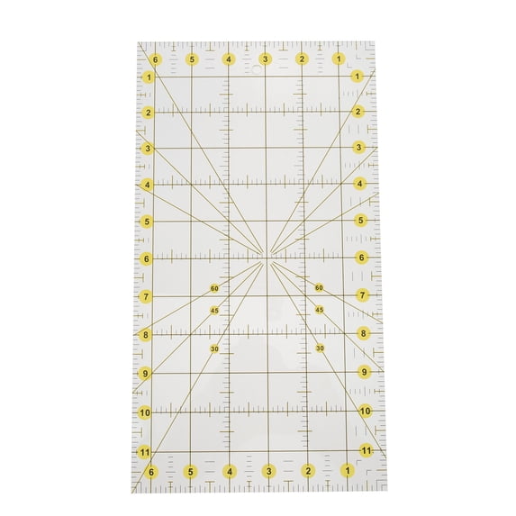 TAILTOSS 1Set Quilting Cutting Ruler Transparent Acrylic Sewing Rulers ...