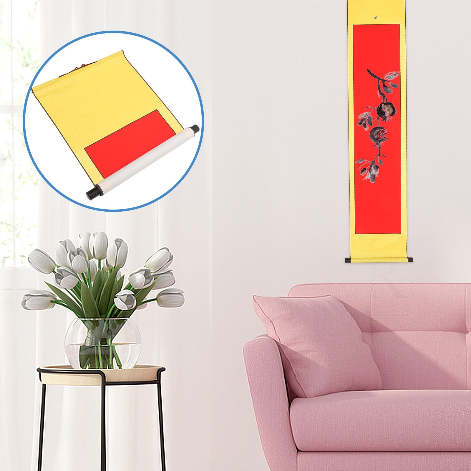 TAILTOSS 1Set Rectangular Drawing Paper Red Color for Calligraphy Work ...