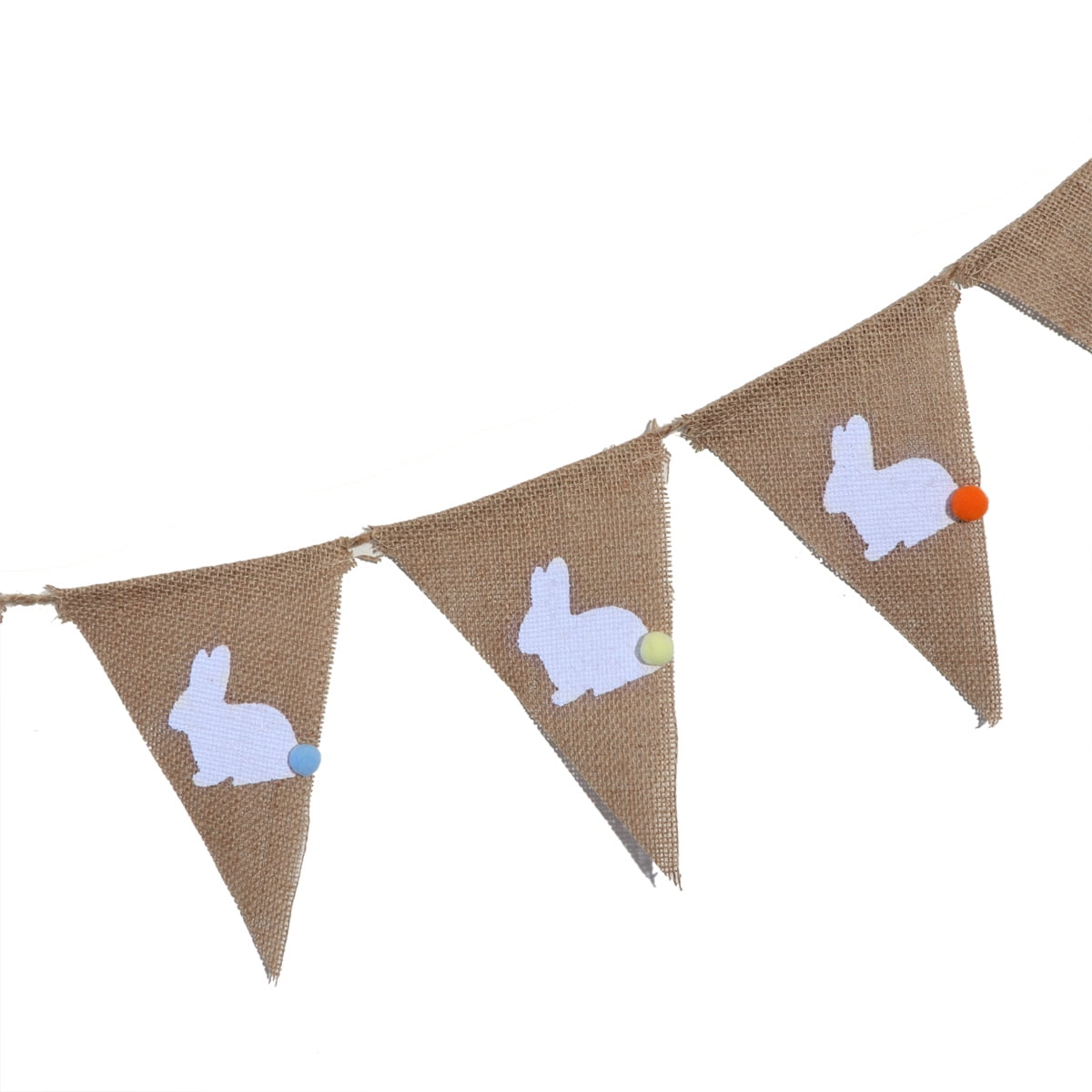 TAILTOSS 1Set Triangle Banner Bunting Easter Party Decorations Light ...