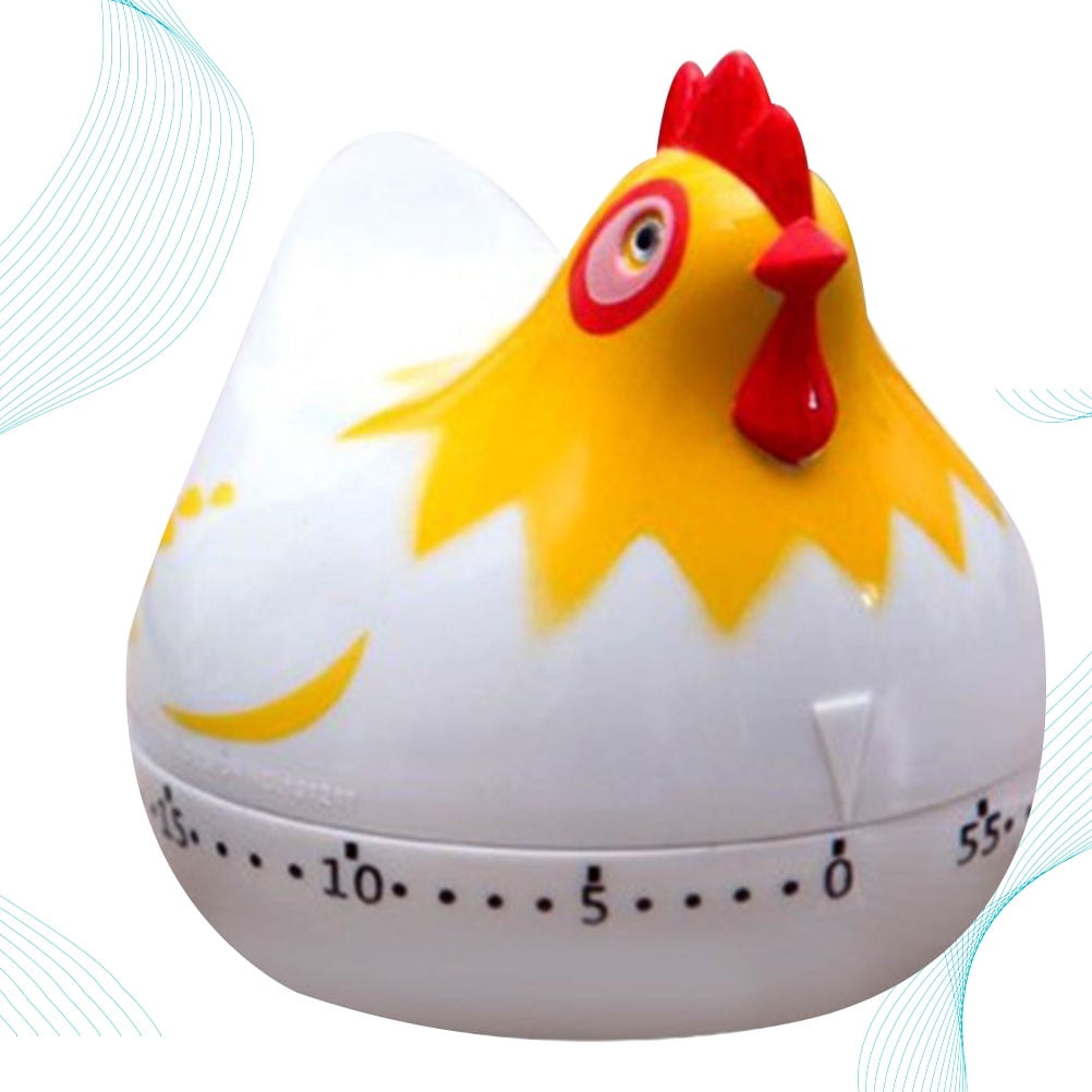 TAILTOSS 1Set White Plastic Hen Shape Retro Kitchen Timer For Baking ...