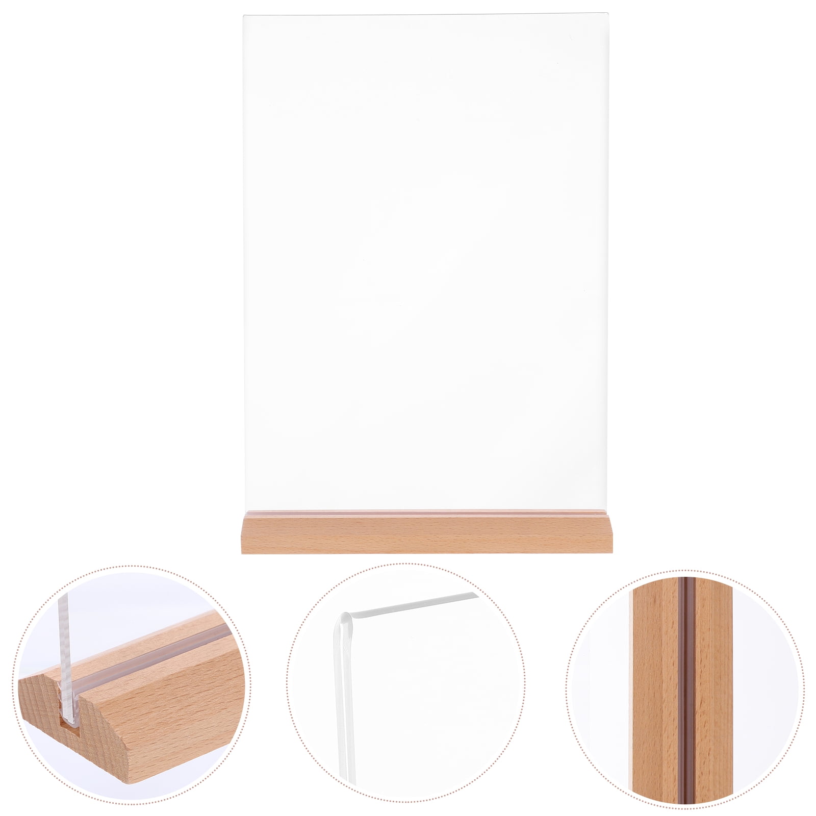 TAILTOSS 1Set Wood Brochure Display Stand for Supermarket Use Ad ...