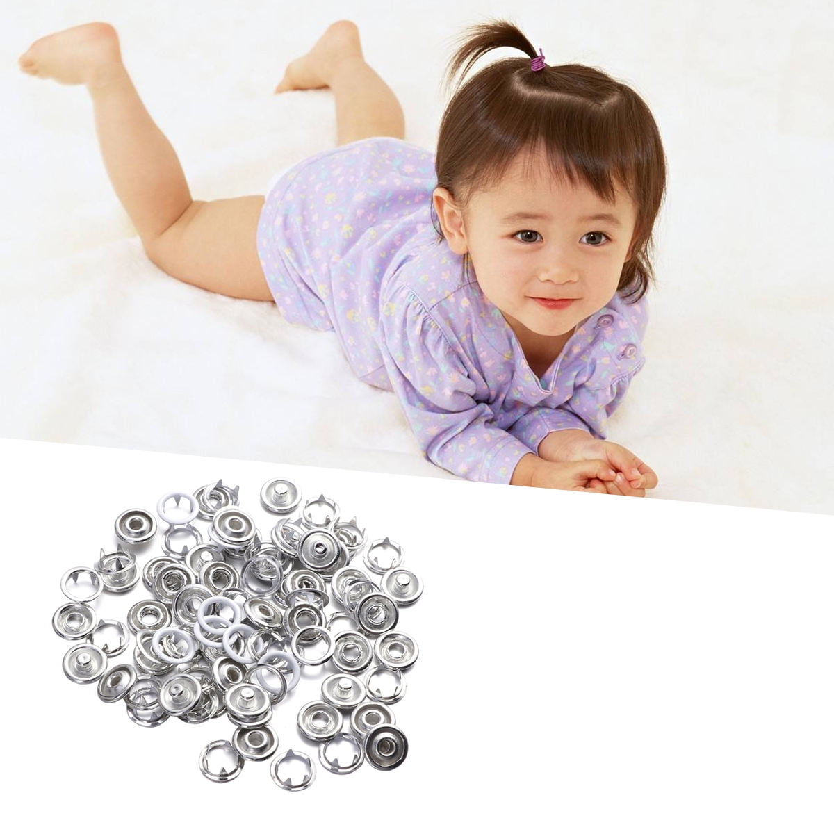 TAILTOSS 20 Sets Sew On Snap Buttons Copper Prong Style For Sewers Diy ...